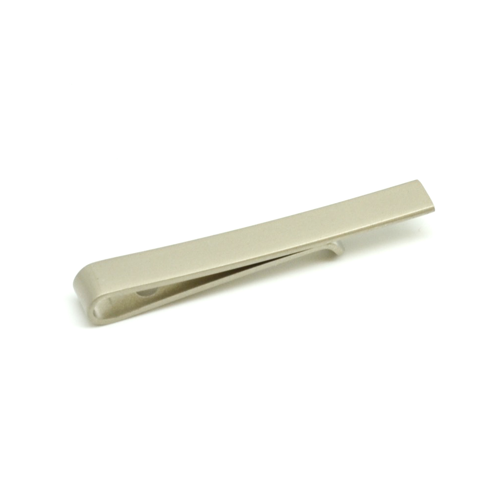 PLAIN STEEL TIE CLIP | Allure & Co.