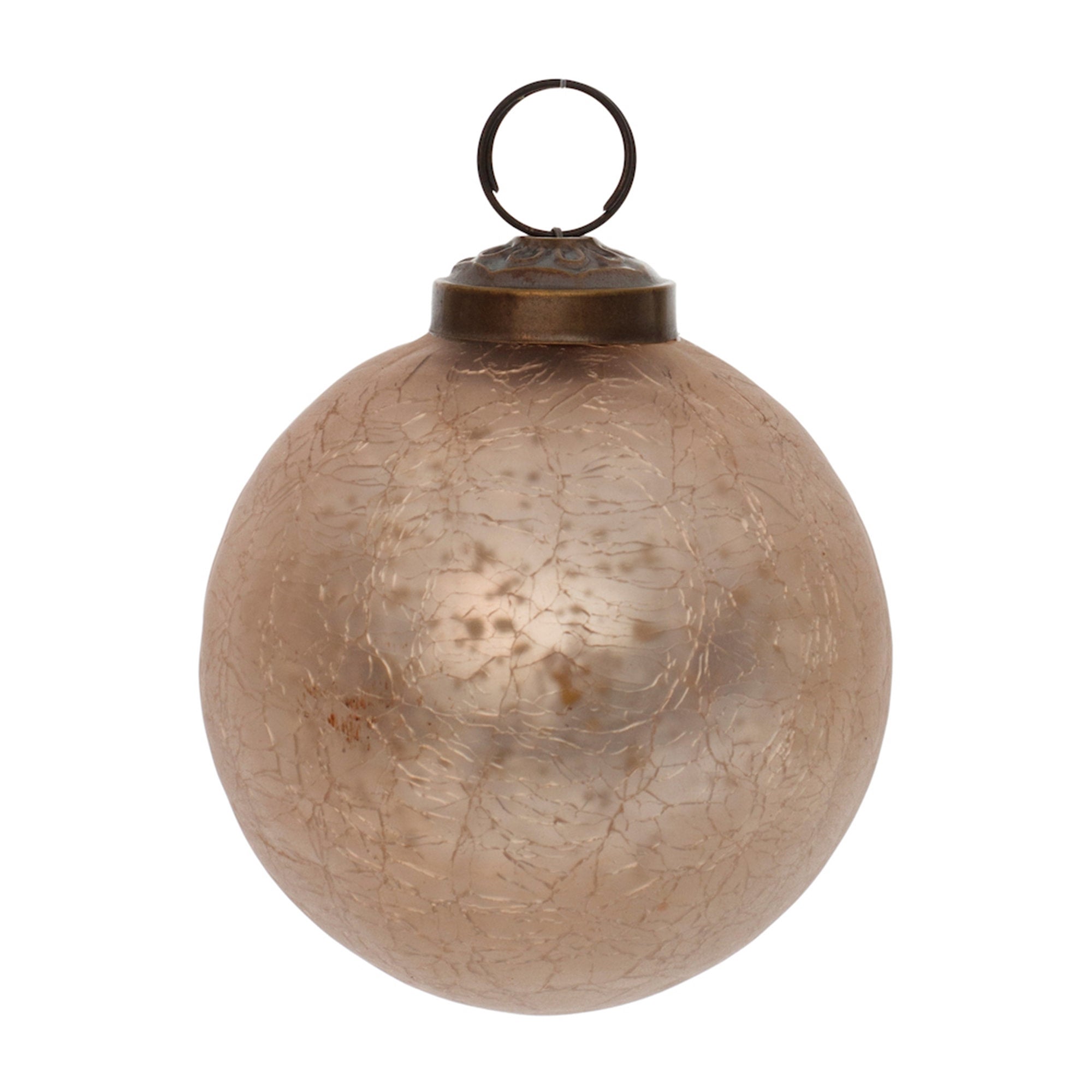 ANTIQUE TAN BALL ORNAMENT | Allure & Co.