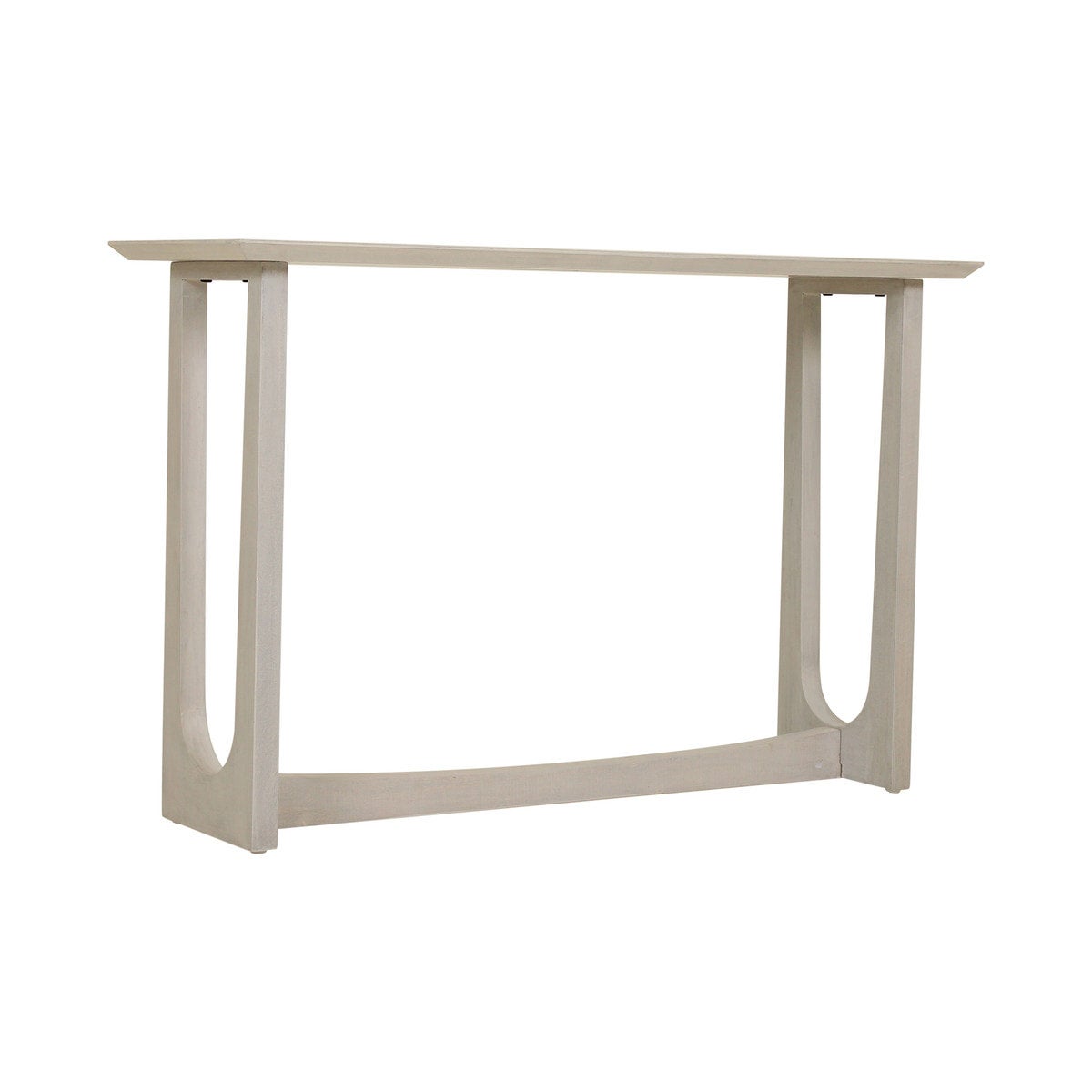 REVERSE ARCH CONSOLE TABLE, IVORY | Allure & Co.